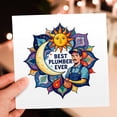 3drose, Best Plumber Ever. Funny and Elegant Mandala Art Gift for a ...