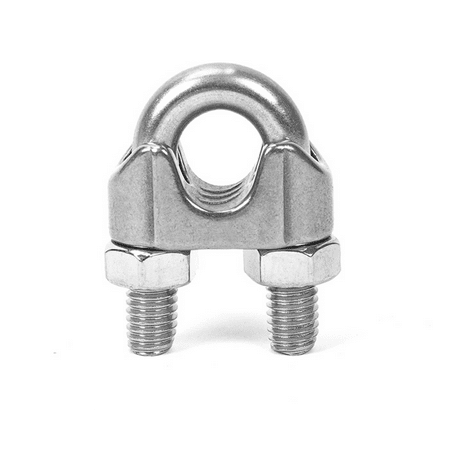 12 Pcs Wire Rope Clip, M4 U Bolt Clip, Cable Clamps, For 304 Stainless ...