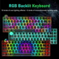 ZIYOULANG T8 60% Wired Mechanical Keyboard,Portable,RGB, For PC,Brown ...