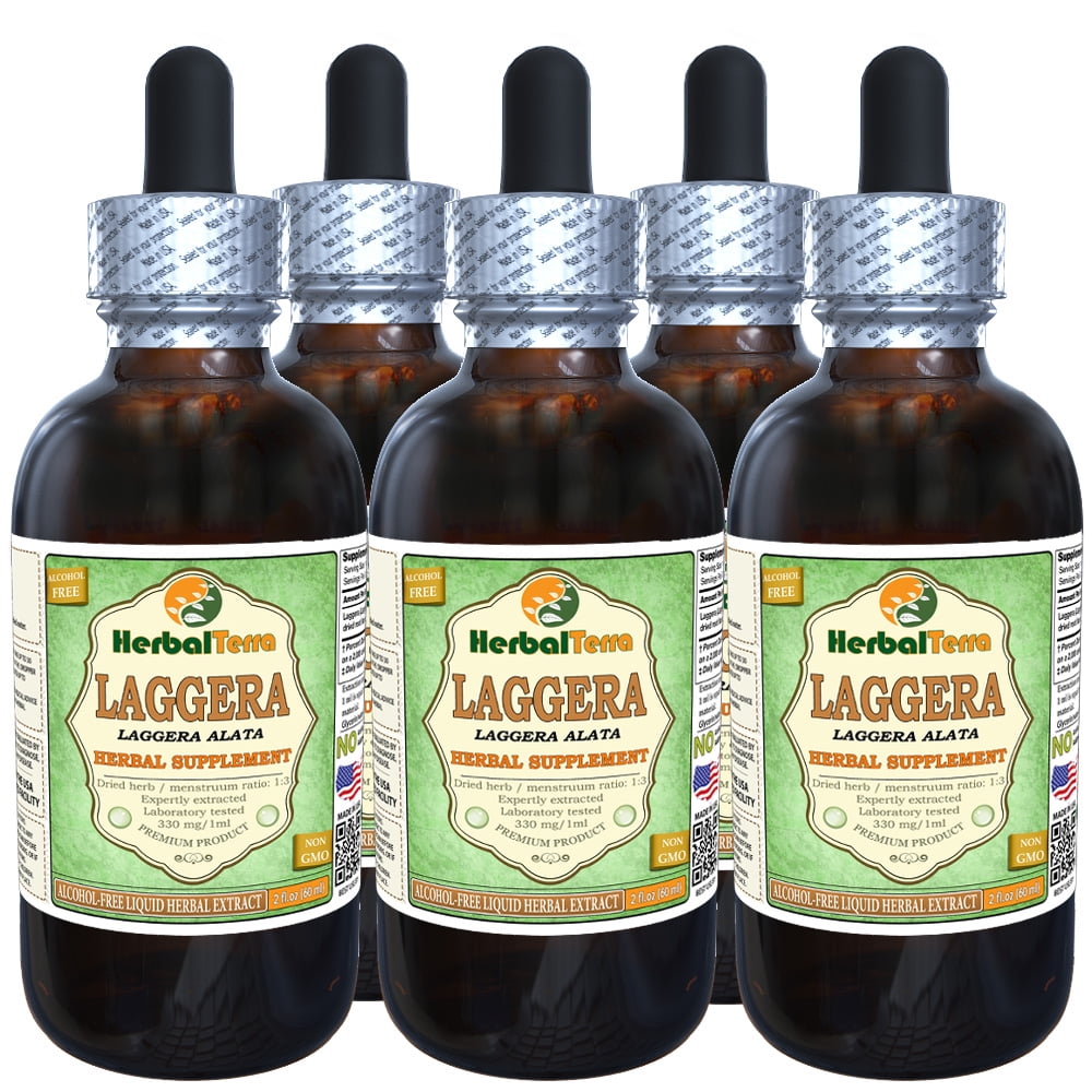Laggera (Laggera Alata) Glycerite, Dried Roots Alcohol-FREE Liquid ...
