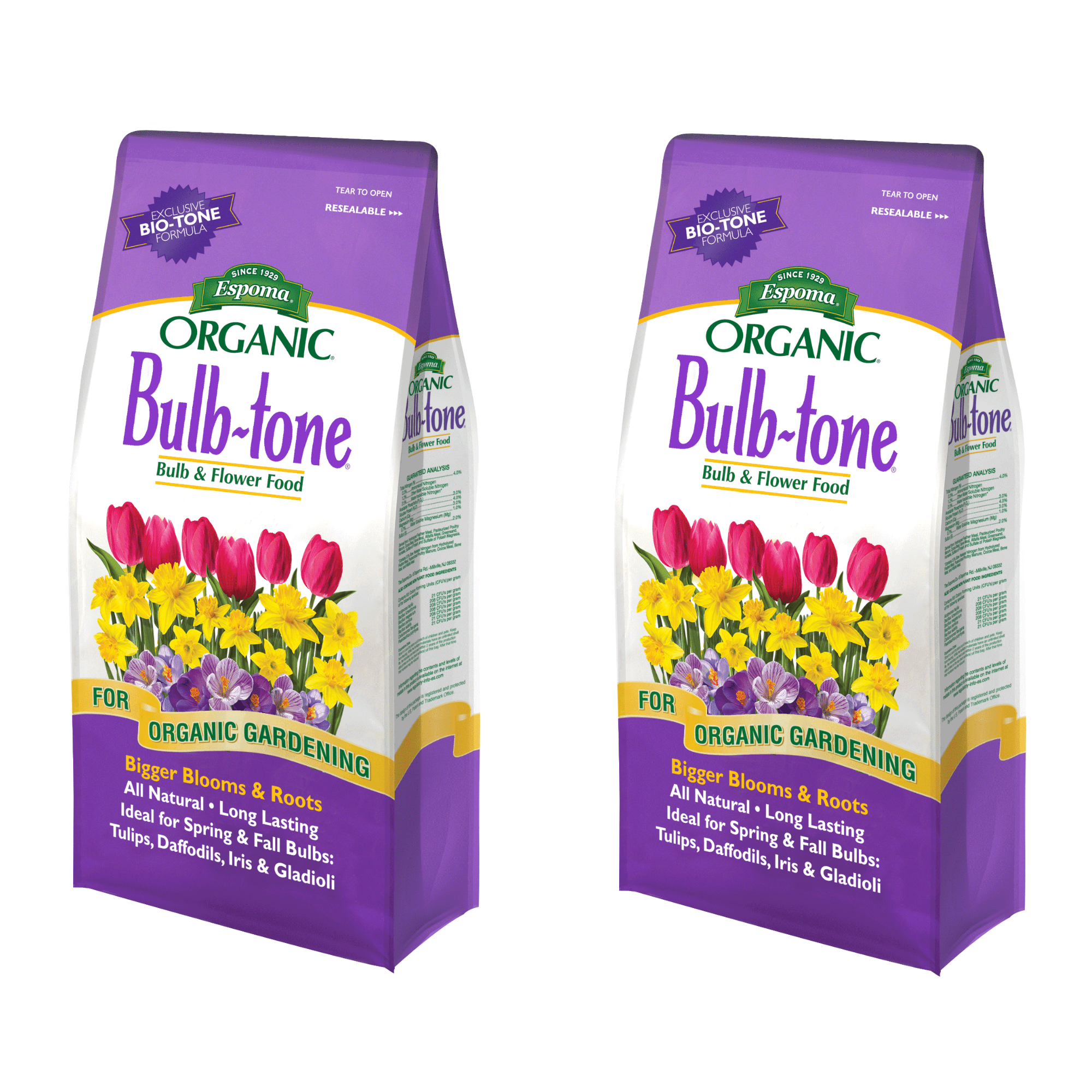 Espoma Bulb-Tone Bulb and Flower Food/ 3-5-3 Fertilizer, 4 LB Bag, 2 ...