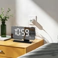 7829 Projection Clock for Bedroom,Digital Clock Duals Loud Alarm Clock ...
