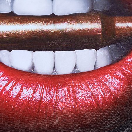 Sexy Bloody Red Lips Bite Bullet Money Modern Wall Art Prints Posters ...