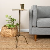 Creative Co-Op Metal Martini Table, Antique Brass, 27.5-Inch Art Deco ...