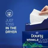 Downy Wrinkleguard Fabric Softener Dryer Sheets, Wrinkle-Free Laundry ...