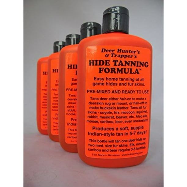 4-pk Trappers Hide and Fur Tanning Formula - Walmart.com
