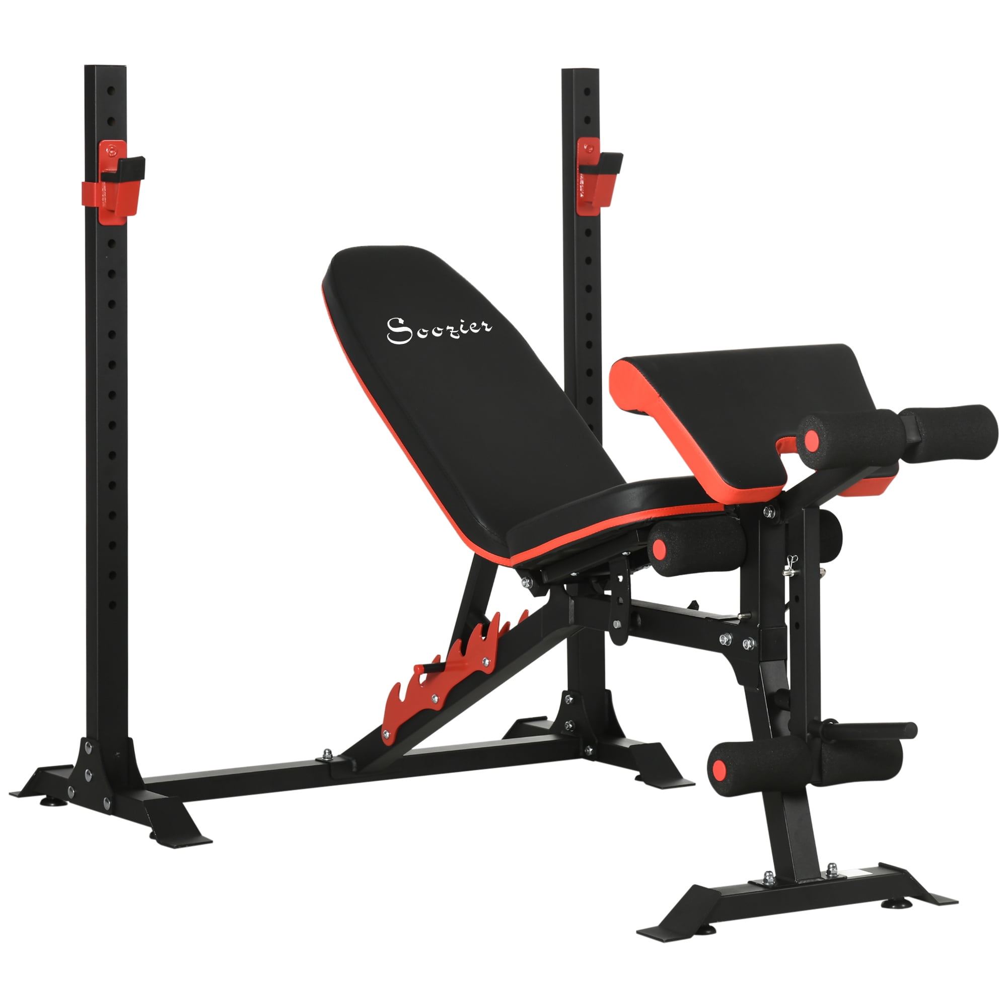 Click here for Soozier Weight Bench With Incline Bench Press Rack... prices