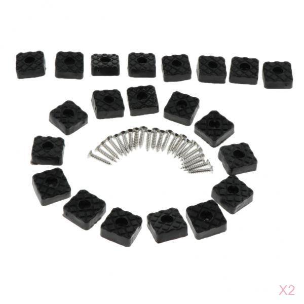 40 Pieces Furniture Screw Rubber Feet Table Leg Pad 22x22mm - Walmart.ca