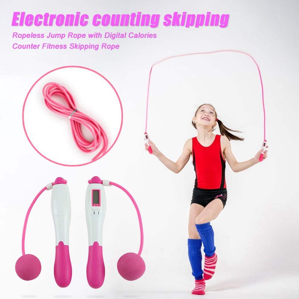 Jump Rope - Adjustable Smart Digital Counter Exercise Workout Fitness ...