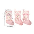 Christmas Stocking Fabric Soft Decors With Bright Color And Santa ...