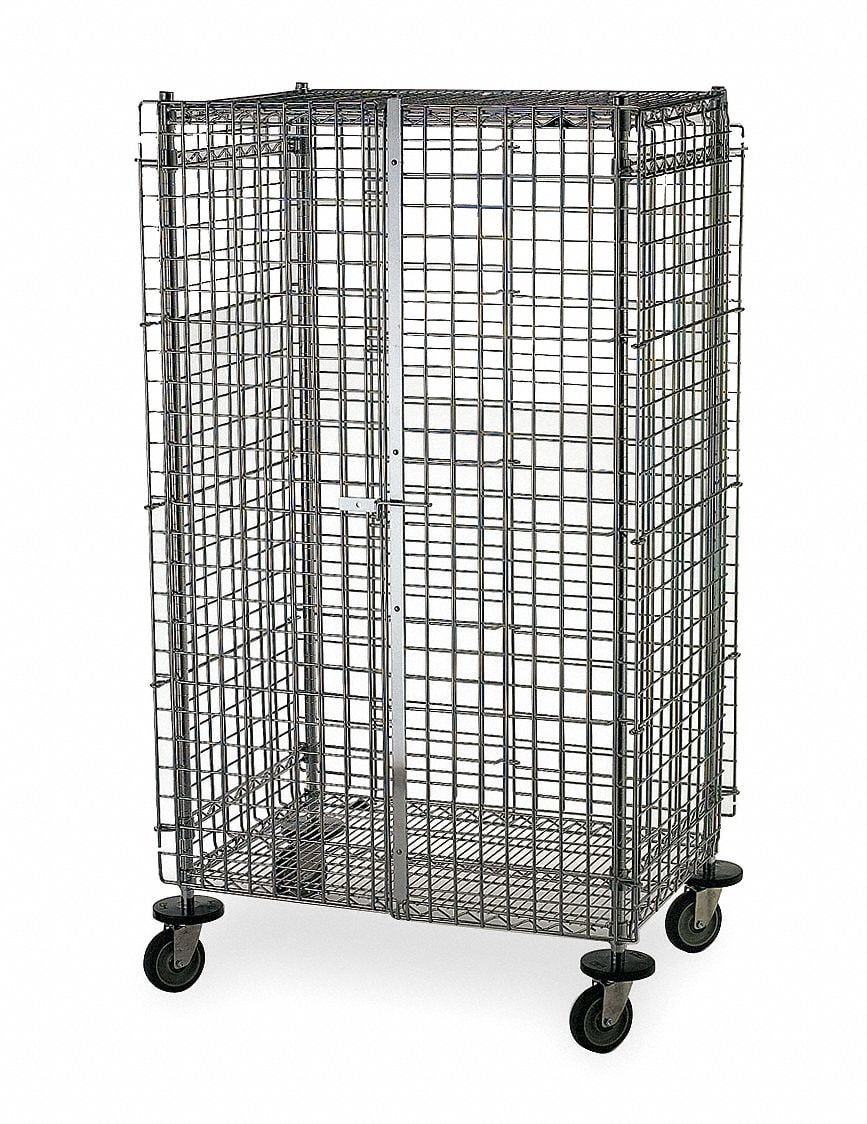 Metro Wire Security Cart,900 lb.,24 In. W SEC56DC - Walmart.com