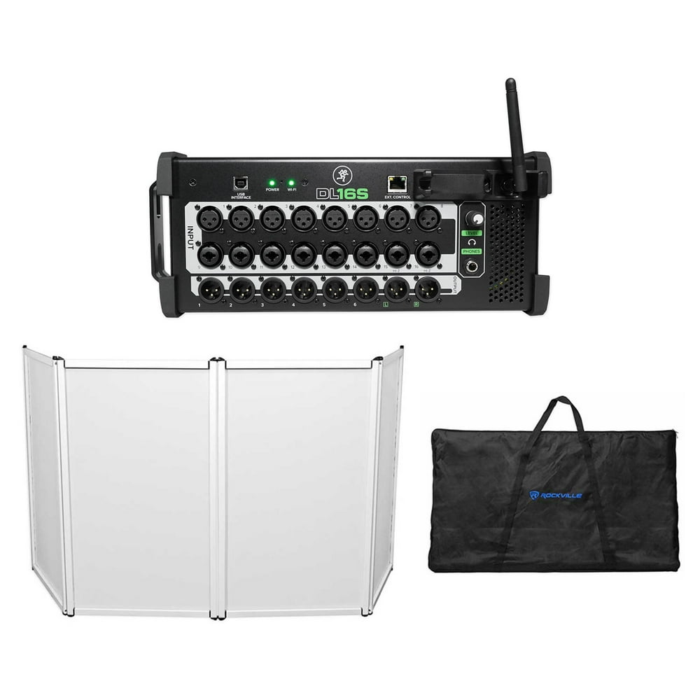 Mackie DL16S 16-Channel Wireless Digital Wi-Fi Mixer w/DSP+Facade+Bag ...