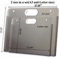 2pcs Plastic Art Portfolio Bag 17.32x13.22inch and 12.99x11inch Arts ...