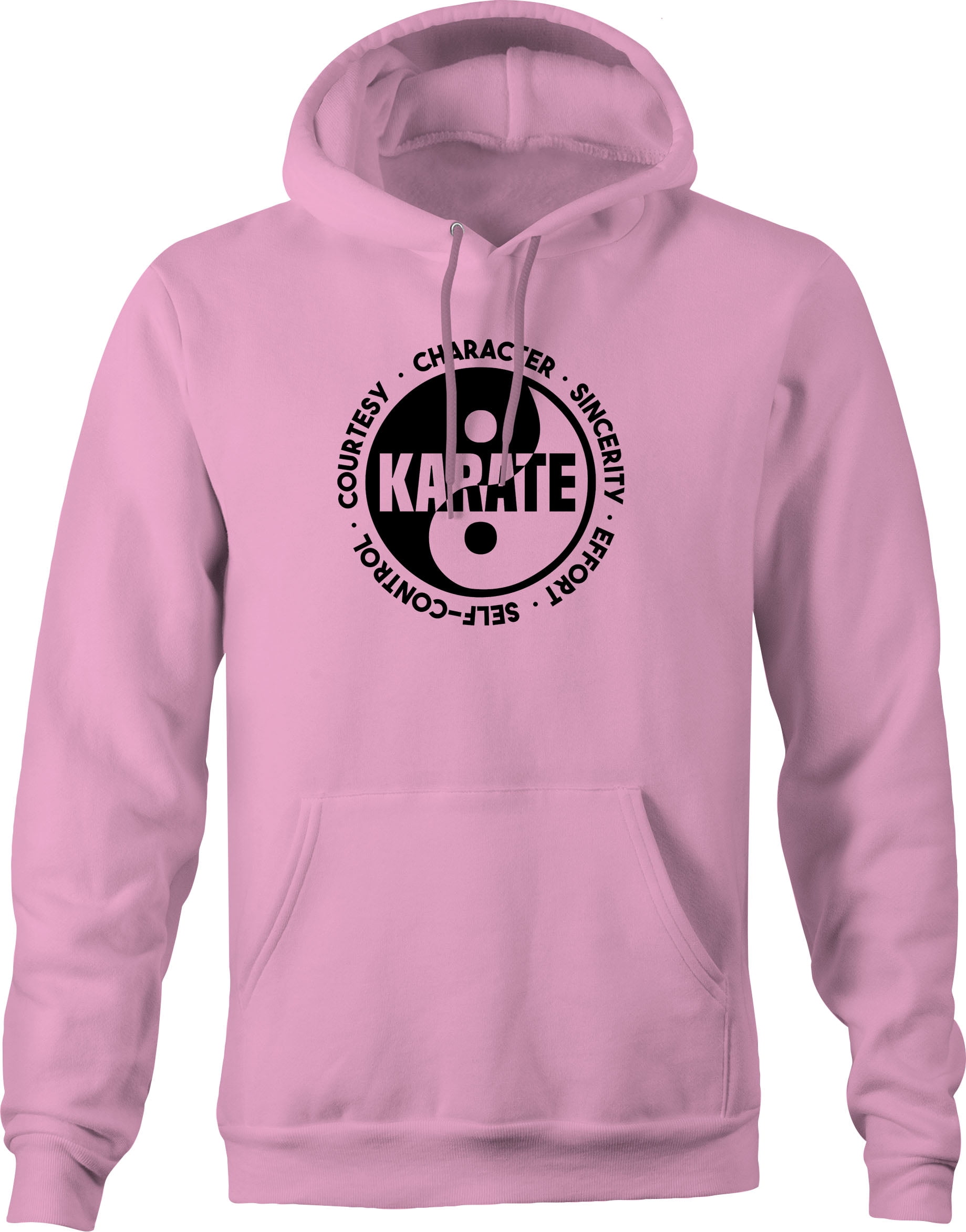 Karate Ying Yang Symbol Martial Arts Pink XL Hoodie - Walmart.com