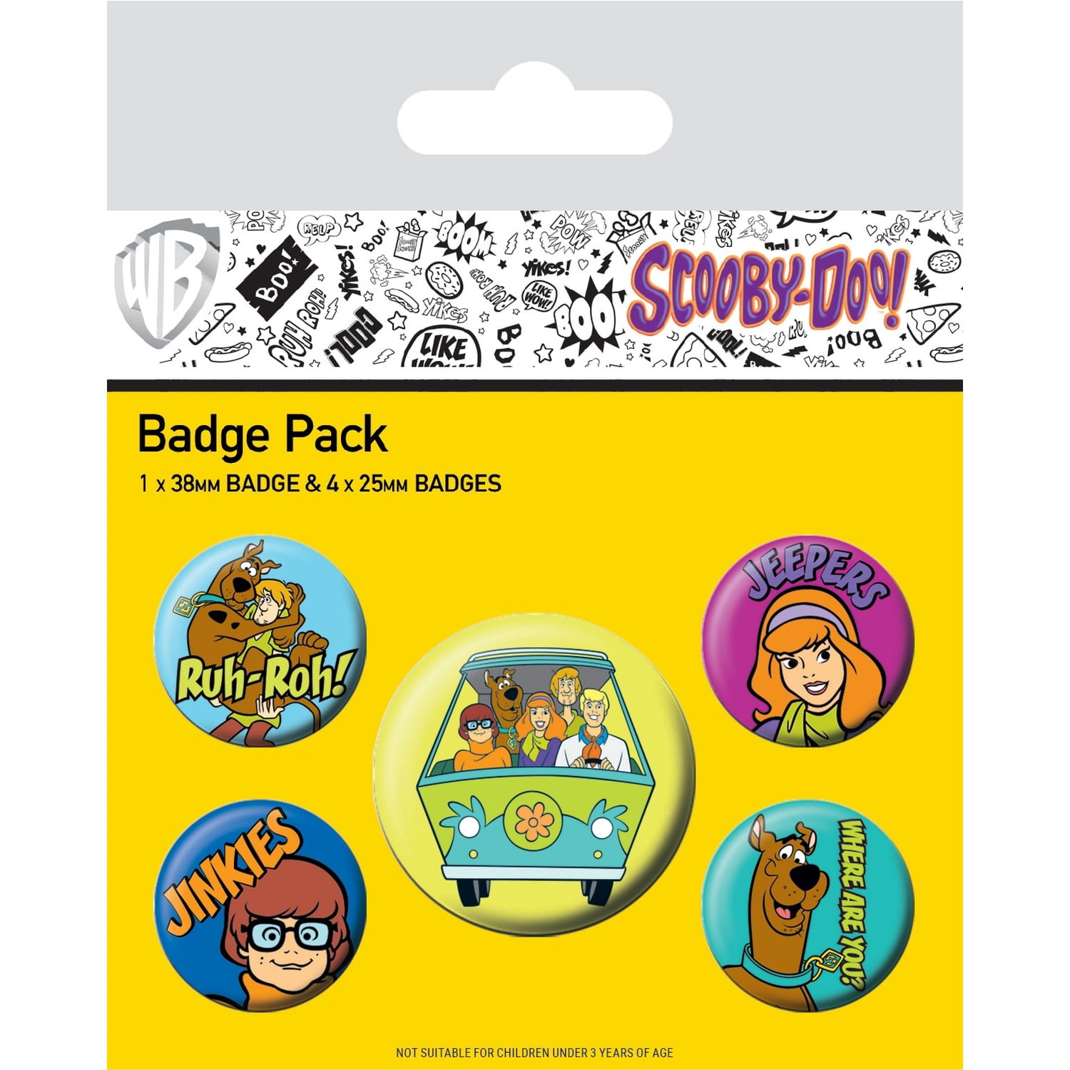 Scooby Doo Mystery Machine Team Badge Set (Pack of 5) | Walmart Canada