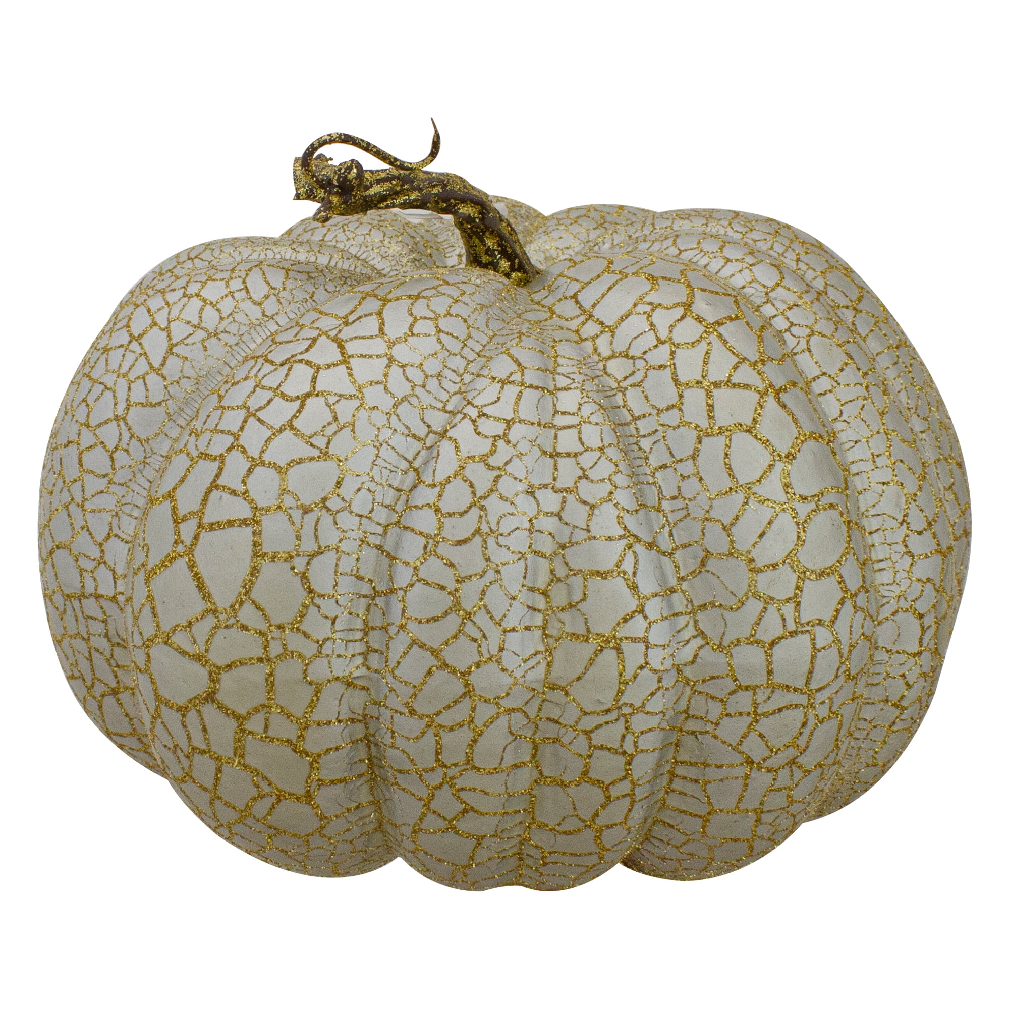 7" Champagne Gold Fall Harvest Tabletop Pumpkin - Walmart.com
