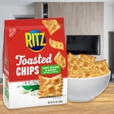 RITZ Original Toasty Baked Sour Cream and Onion Toasted Chips, Crispy ...