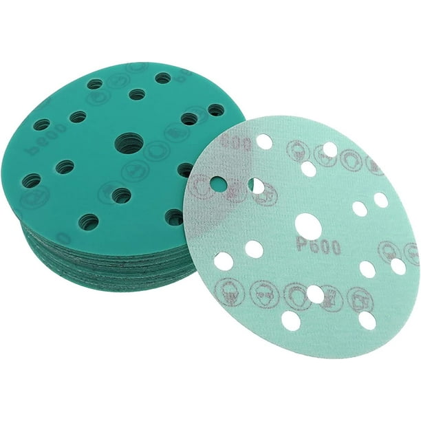 Polishing Sandpaper 35 Pieces Of 6 Inch 150 Mm 15 Hole Sandpaper 60 To ...