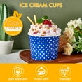 120 Pack 12 oz Disposable Ice Cream Cups, Colored Paper Dessert Bowls ...