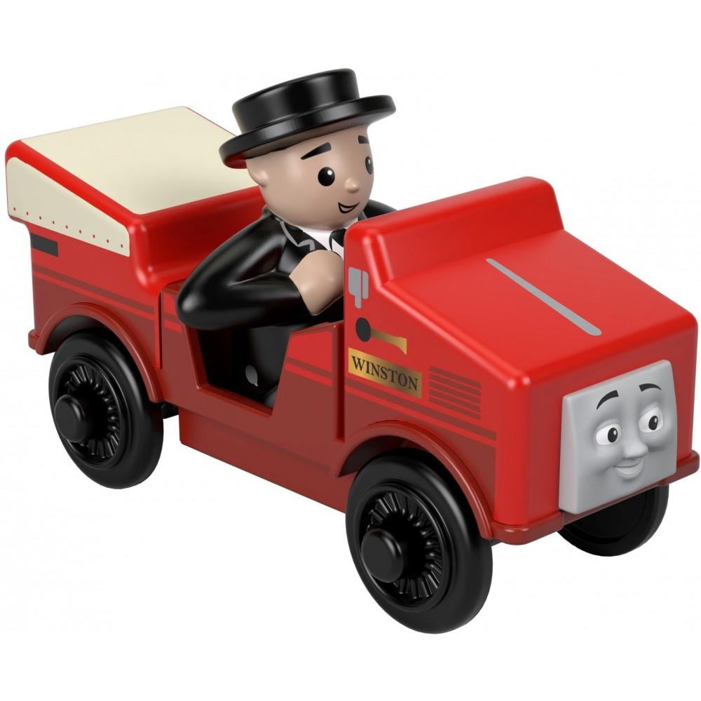 Thomas & Friends Wood Winston Rail Car & Sir Topham Hatt Figure ...