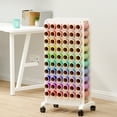 Crafit Mobile Vinyl Roll Holder 60 Compartment Wooden Vinyl Storage ...