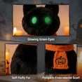 Black Cat with Pumpkin Scarf Stuffed Animals Plush Toys Gifts for Boys ...