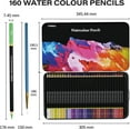 FLOWood Artist Set, 160 Count Watercolor Colored Pencils in Case Box ...
