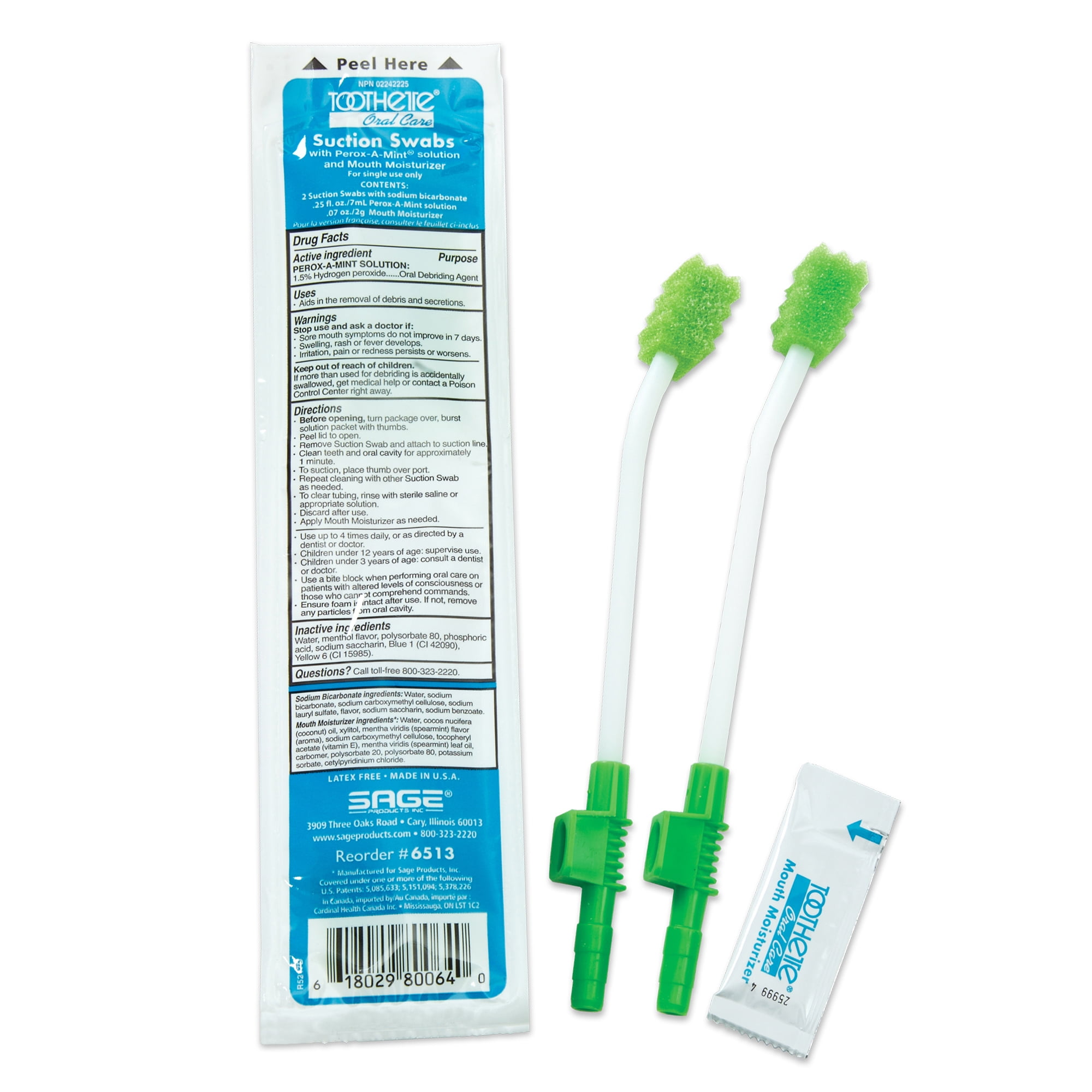 Toothette Suction Swab Kit 100 Ct - Walmart.com
