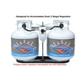 Flame King Dual RV Propane Tank Cylinder Rack for RVs and Trailers for ...