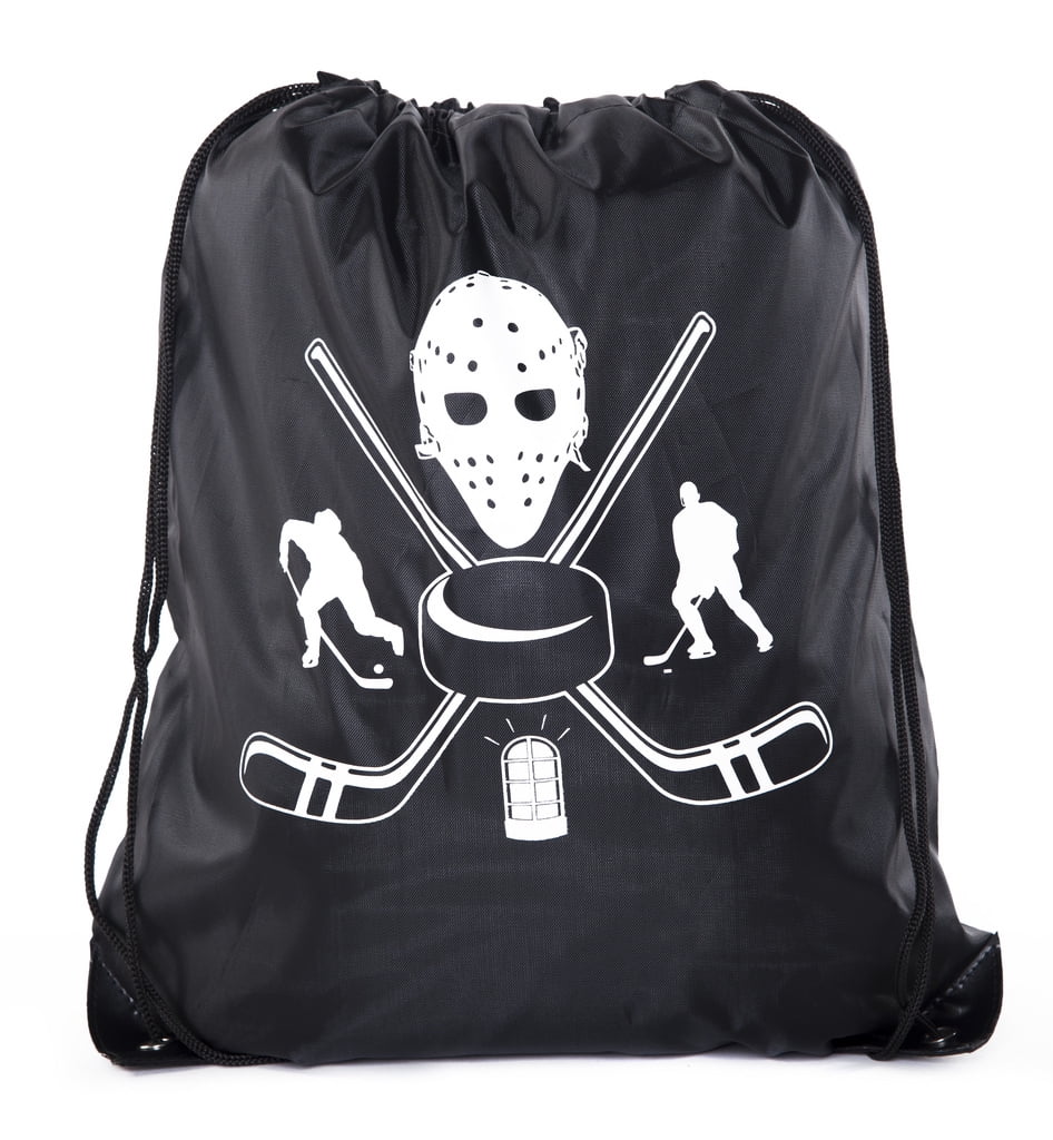 Hockey Party Bags | Hockey Drawstring backpacks for Birthdays, Team ...