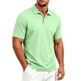 BRANROY Men's Short Sleeve Collared Button Shirt - Casual Lapel Top ...