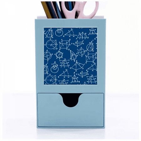 Angle Geometric Mathematical Science Desk Supplies Organizer Pen Holder ...