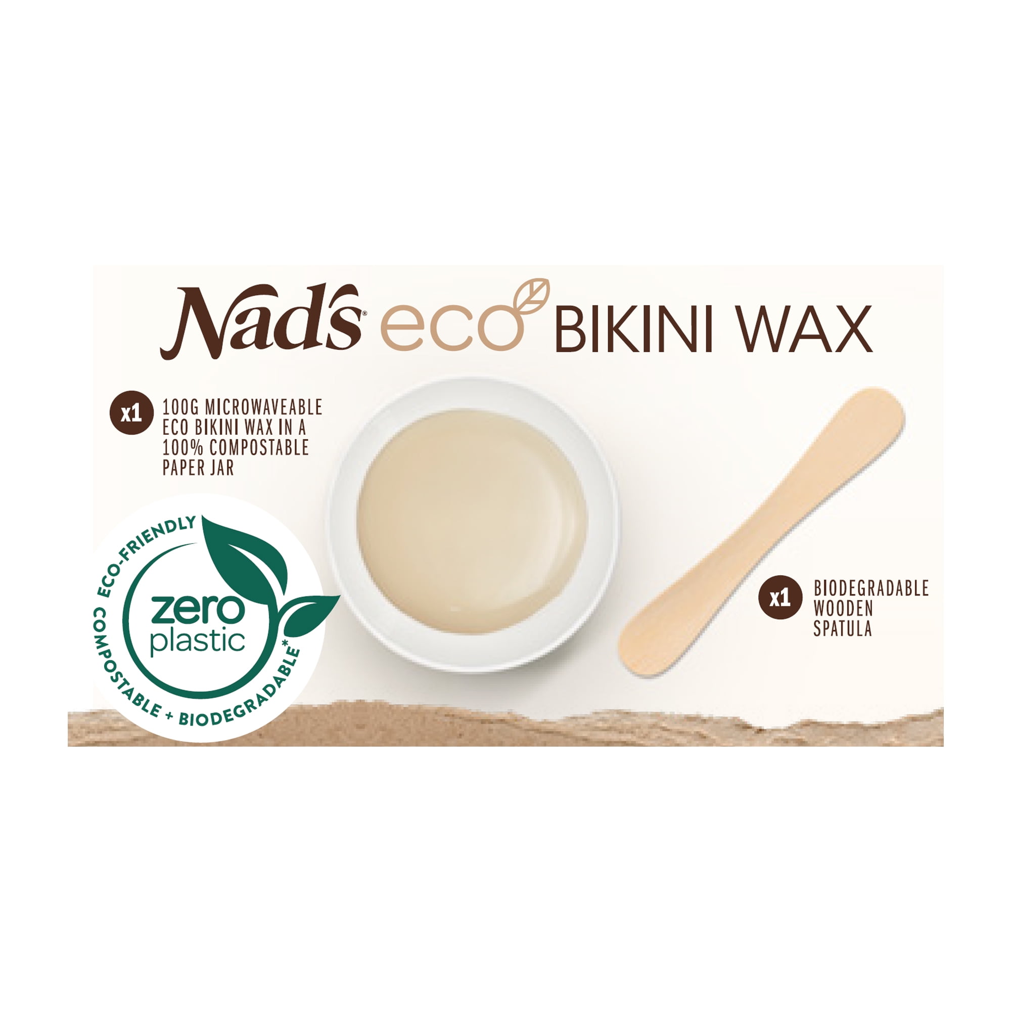 Nad’s Eco Woman Bikini Wax – Hard Wax for Bikini, Brazilian & Underarm ...