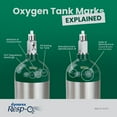 Dynarex Resp-O2 M9 Oxygen C -Cylinder with CGA 870 Post Valve – 1.7L ...