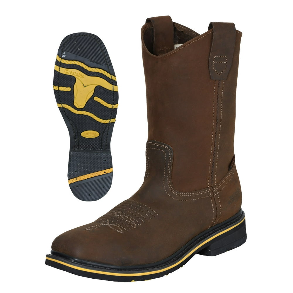 Establo - Men's Work Boots Leather Establo STEEL TOE, Bota de Trabajo ...