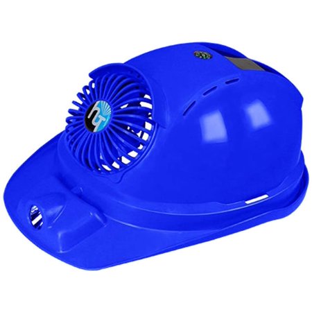 Hardhat Solar Powered Cooling Fan Safety Helmet Work Cap Head Protect ...
