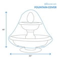 Patio Water Fountain Outdoor – Large Outdoor Fountain Cover - Heavy ...