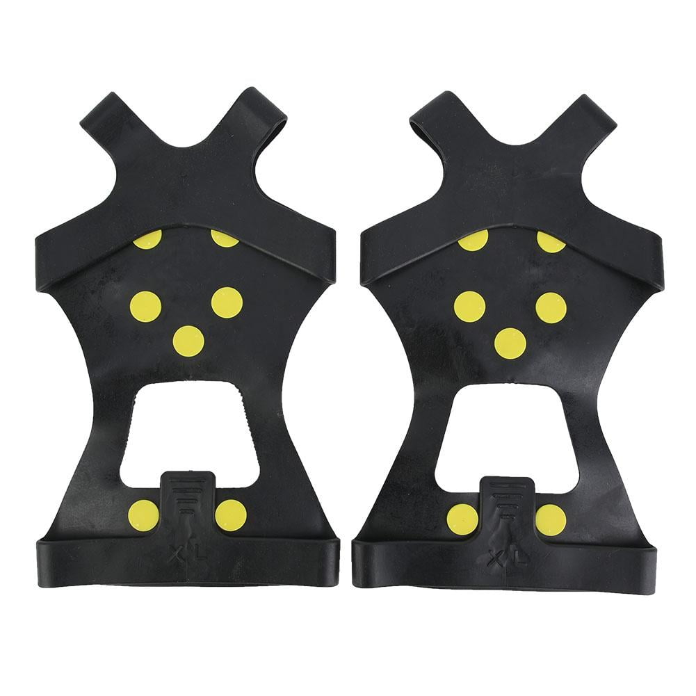Tebru Shoe Spike Grips, Ice Grips, One Pair Outdoor 10-stud Anti-slip ...