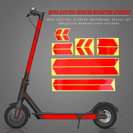 Yilovego M365 Electric Scooter Skateboard Stickers Set Night Safety ...