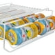 Kitchen Details Double Wide Iron Beverage Can Dispenser Organizing Rack ...