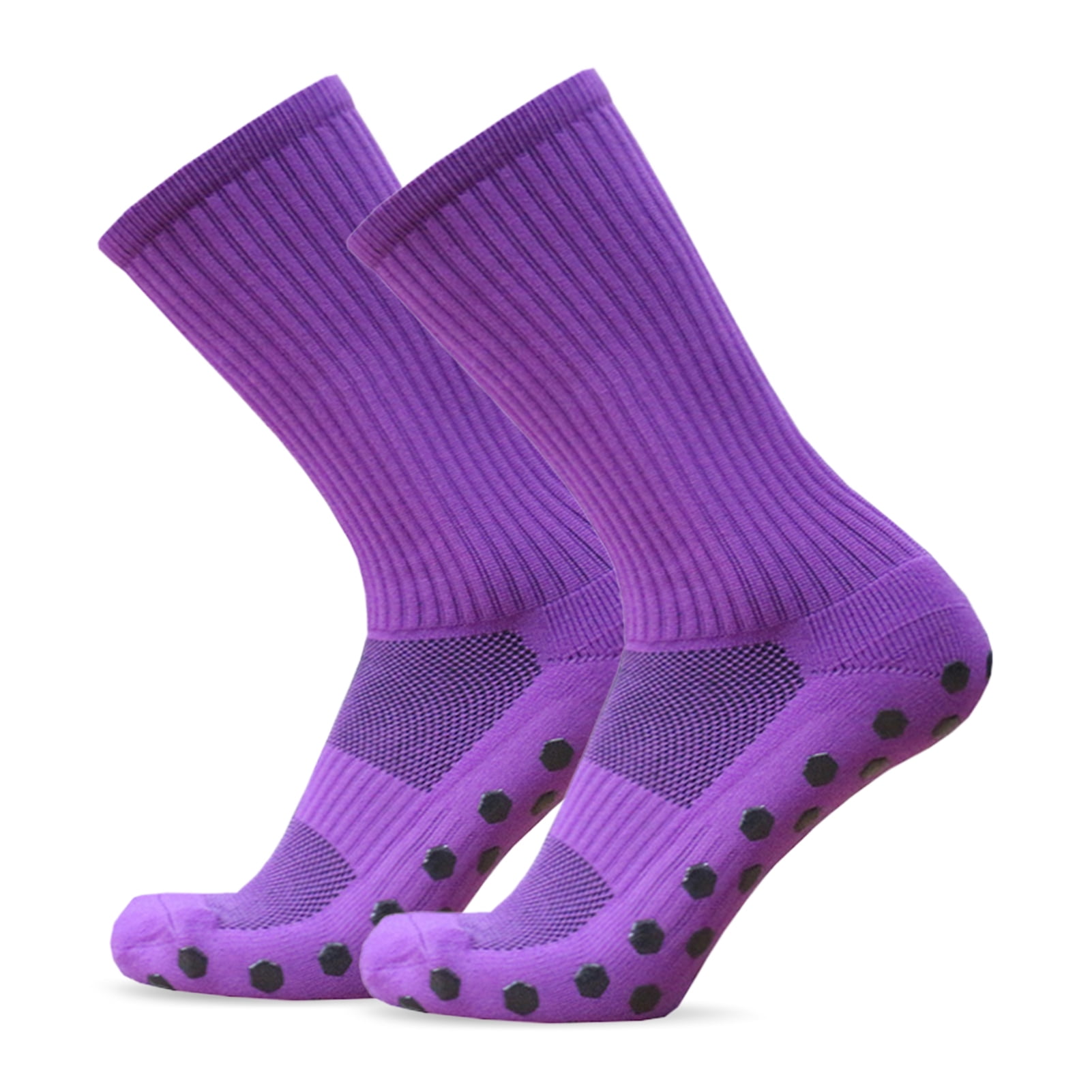 Click here for Graflsoa Hexagon Grip Soccer Socks - Purple  1 Pai... prices