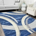HR Abstract Rugs Luxury Livingroom Carpet Modern Contemporary 8a10 Blue ...