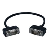 QVS 1' High Performance UltraThin VGA/QXGA HDTV/HD15 Cable - Walmart.com