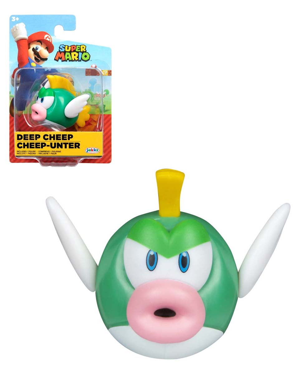 Figura Deep Cheep de Nintendo Super Mario 2.5 pulgadas Ola 32 | Walmart ...