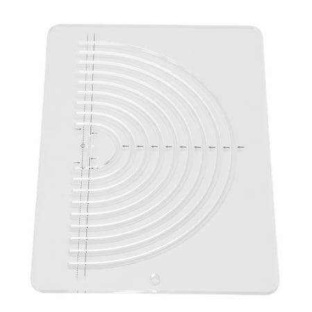 Quilting Ruler, Circle Quilting Ruler Sturdy Durable Semicircle Clear ...