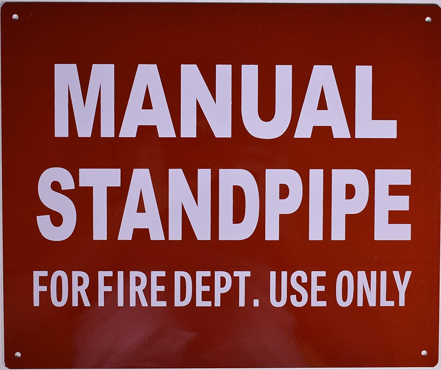 Manual Standpipe for FIRE DEP. US ONLY Sign (RED,Reflective ...