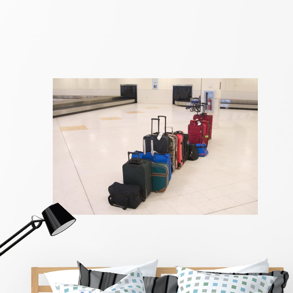 Passenger Baggage and Luggage Wall Mural Decal by Wallmonkeys Vinyl ...