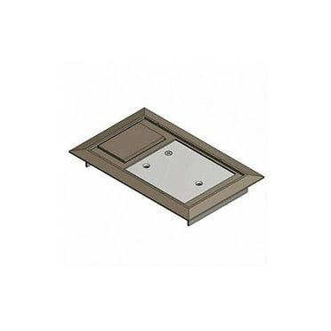 Steel City Round Floor Box Cover, 6 in., Brown, Polycarbonate, For 68 ...