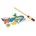 Mentari Toys - Fishing Game - Magnetic Wood Rod, Sea Creatures and ...