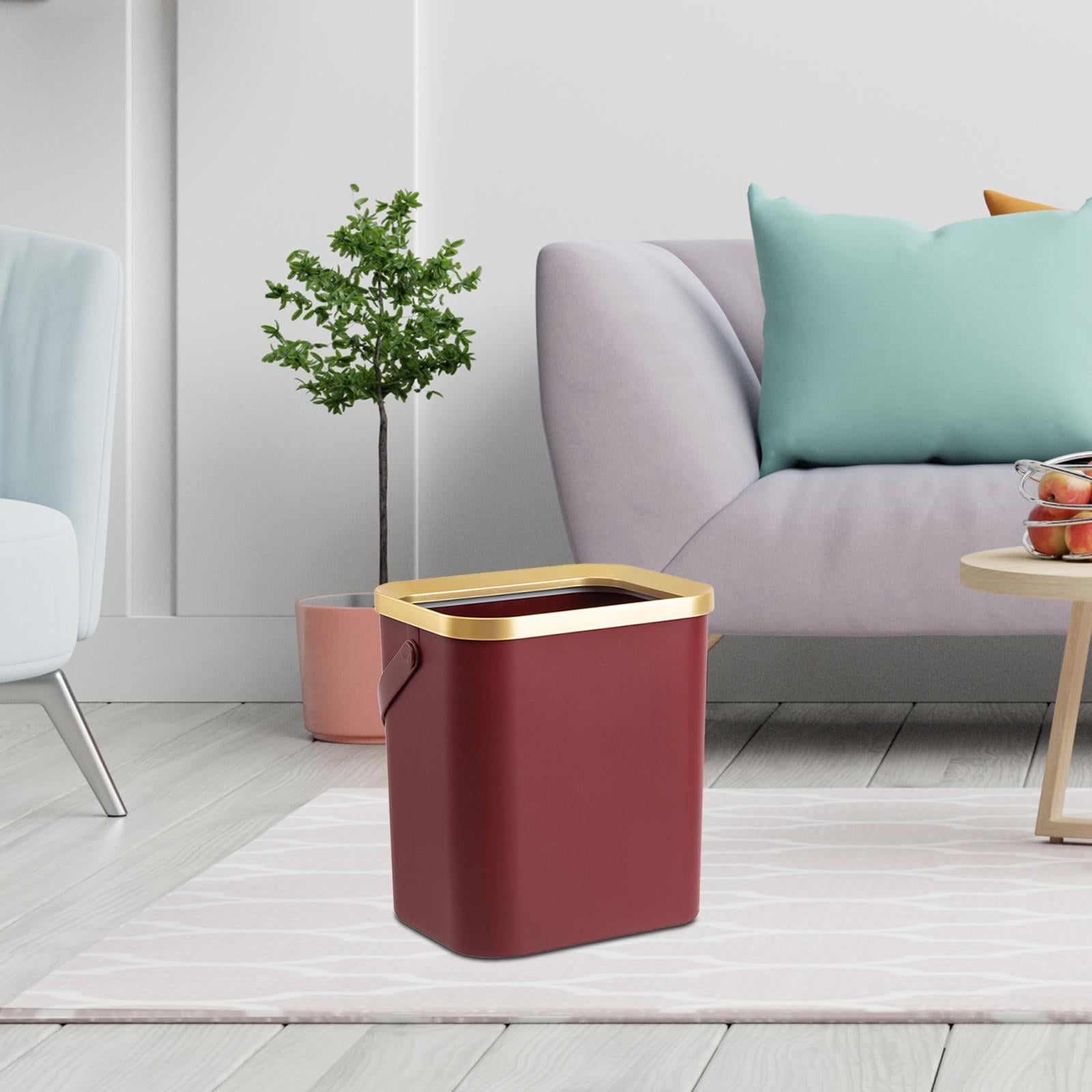 Trash Can Enclosure Indoor Bathroom Wastebasket without Lid Garbage ...